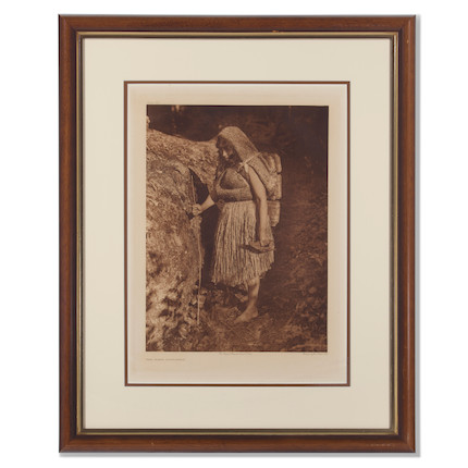 Bonhams : Edward S. Curtis (1868-1952); The Bark Gatherer;