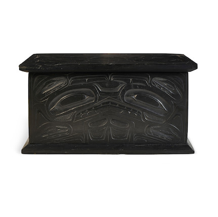 Bonhams : A Haida carved argillite box, possibly the work of Zacharias ...
