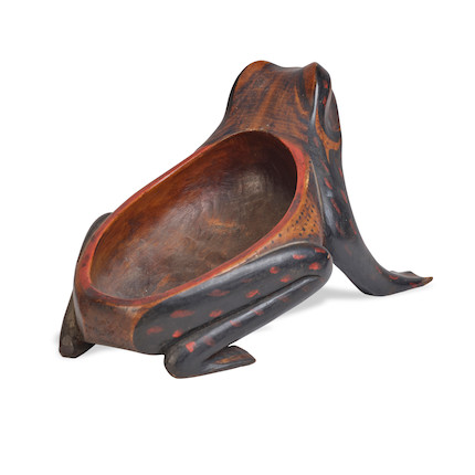 Bonhams : A Tlingit frog effigy bowl
