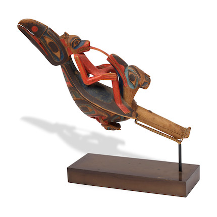 Bonhams : A Haida raven rattle attributed to Albert Edward Edenshaw