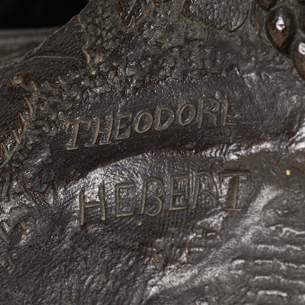 Bonhams : A PATINATED BRONZE FIGURAL GROUP OF A SATYR TEACHING A BOY ...