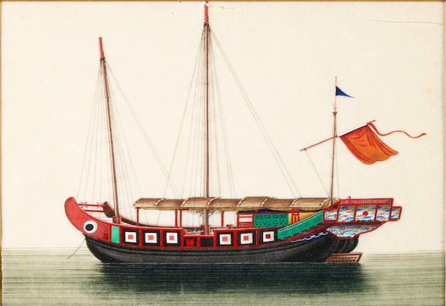 Bonhams Skinner : Anglo-Chinese School (19th Century) Three Paintings ...