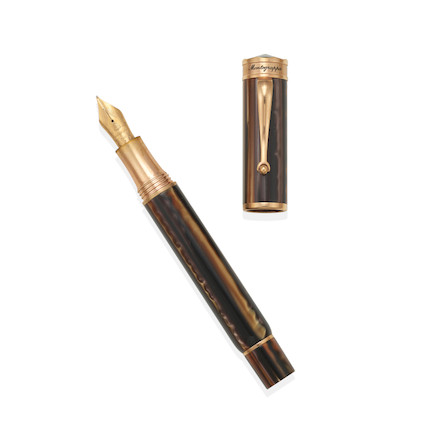 Bonhams : MONTEGRAPPA. A LIMITED EDITION RESIN AND GILT SILVER FOUNTAIN PEN
