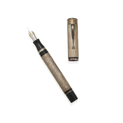 Bonhams : MONTEGRAPPA. A LIMITED EDITION SILVER AND RESIN FOUNTAIN PEN