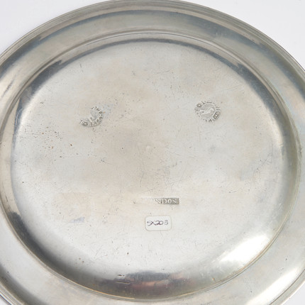 Bonhams Skinner : Six Pewter Plates, mostly New England, late 18th ...