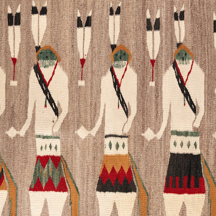 Bonhams Skinner : A Diné (Navajo) Yeibichai dancers and Talking God ...