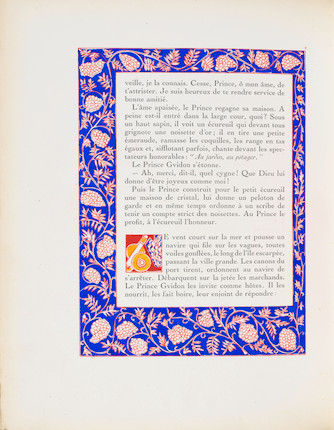 Bonhams : GONTCHAROVA, NATALIA, illustrator. POUCHKINE, ALEXANDRE ...