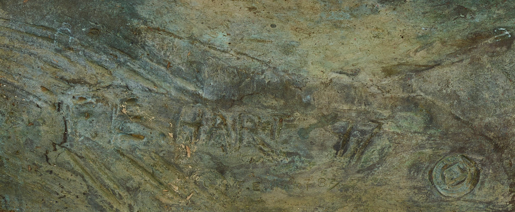 Bonhams : A FREDERICK HART PATINATED BRONZE FIGURAL GROUP DAUGHTERS OF ...