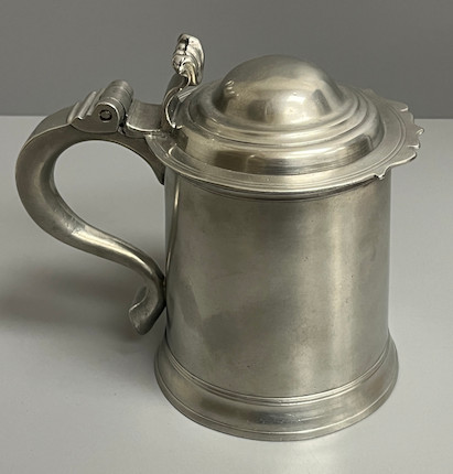 Bonhams Skinner : George I Pewter Quart Tankard, William Eddon (active ...
