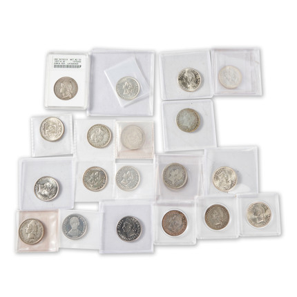 Bonhams Skinner : Dominican Republic Collection of Twenty-one Half Peso ...
