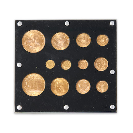 Bonhams Skinner : United States Gold Coin Type Set.