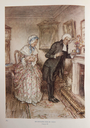 Bonhams Skinner : RACKHAM, ARTHUR. 1867-1939. GOLDSMITH, OLIVER. 1728 ...