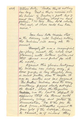 Bonhams : ZANE GREY'S ORIGINAL MANUSCRIPT FOR ONE OF HIS MOST IMPORTANT ...