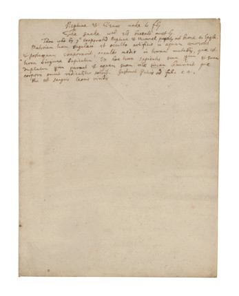 Bonhams : NEWTON'S ALCHEMY A KEY TO NEWTON'S SCIENCE. NEWTON, ISAAC ...