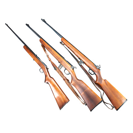 Bonhams Skinner : Three .22 Caliber Bolt Action Rifles, Curio or Relic ...