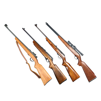 Bonhams Skinner : Four .22 Caliber Bolt Action Rifles, Modern firearm