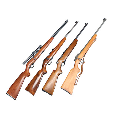 Bonhams Skinner : Four .22 Caliber Bolt Action Rifles, Modern firearm