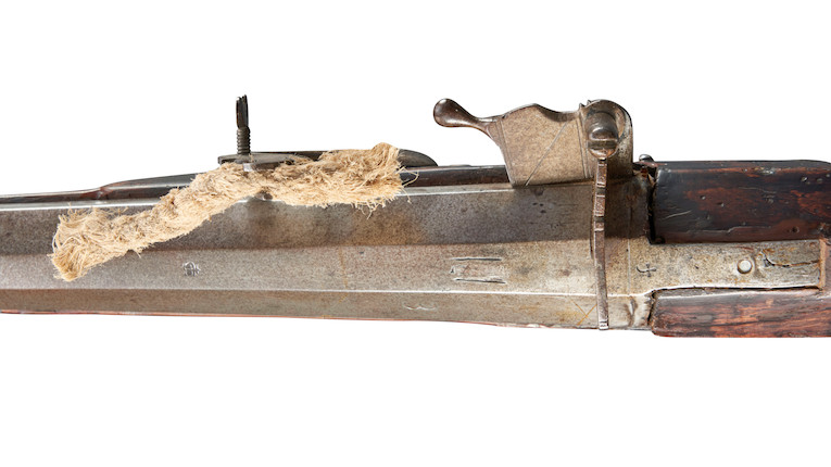 Bonhams Skinner : German Fishtail Matchlock Musket,