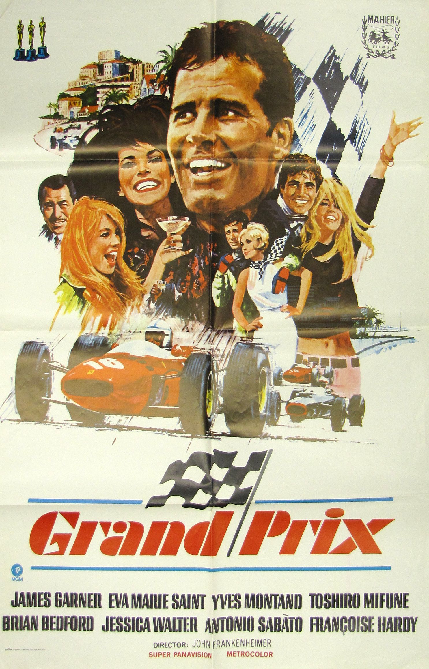 Bonhams Cars : A 'Grand Prix' movie poster, 1976, 39 by 27in.