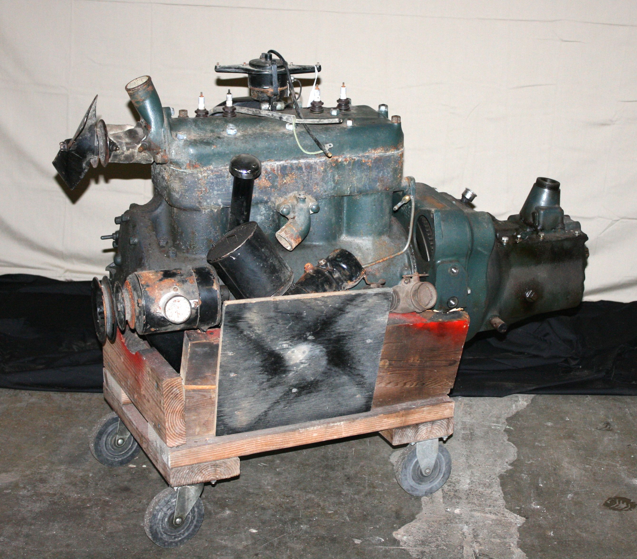 Bonhams Cars : 1932 Ford Four cylinder engine with 'C' marked head.