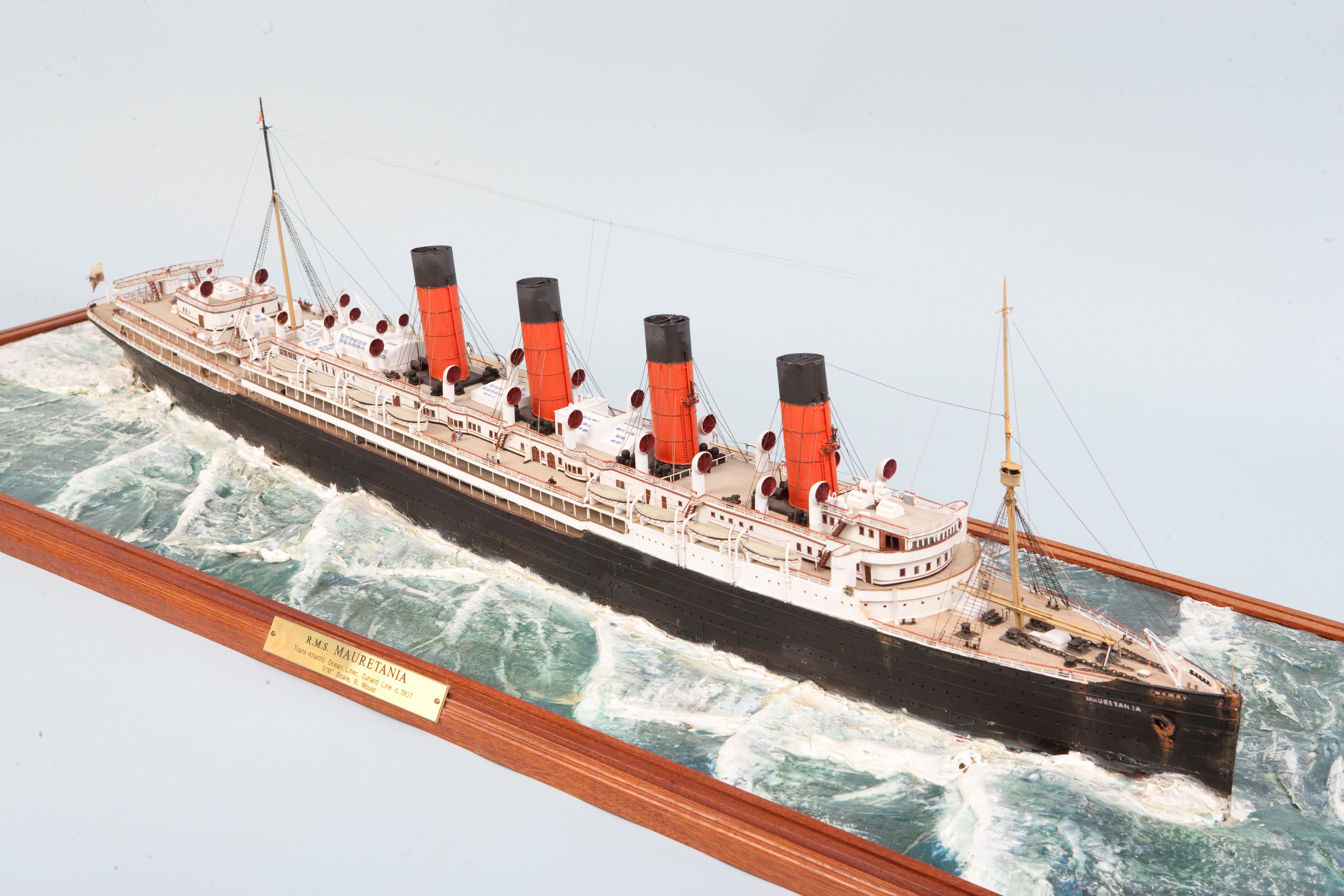 Rms Mauretania Model RMS Mauretania Ocean Liner Paper Model In 1/250