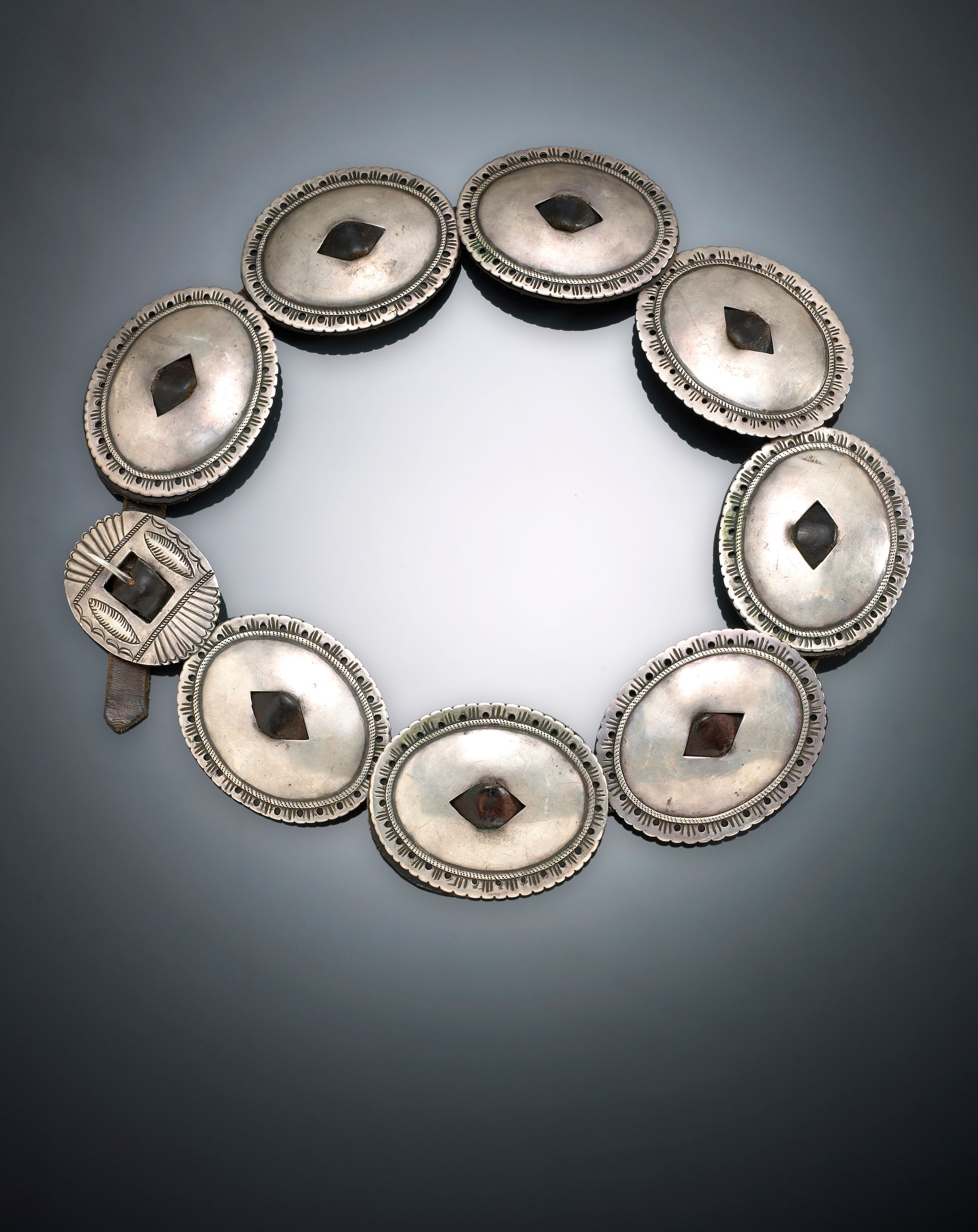 Bonhams : A Navajo concha belt