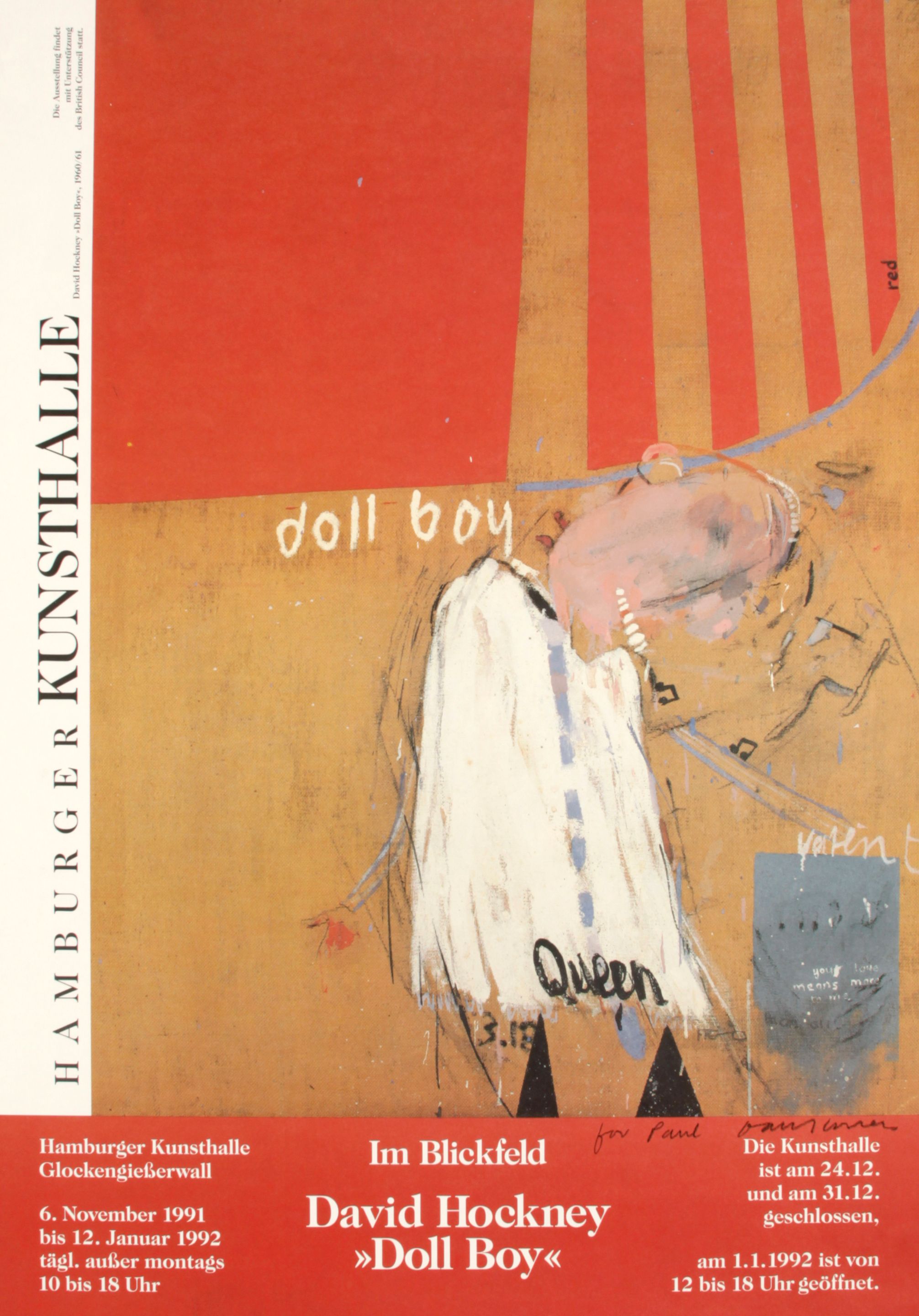 Bonhams : David Hockney (British, born 1937); David Hockney Doll Boy ...