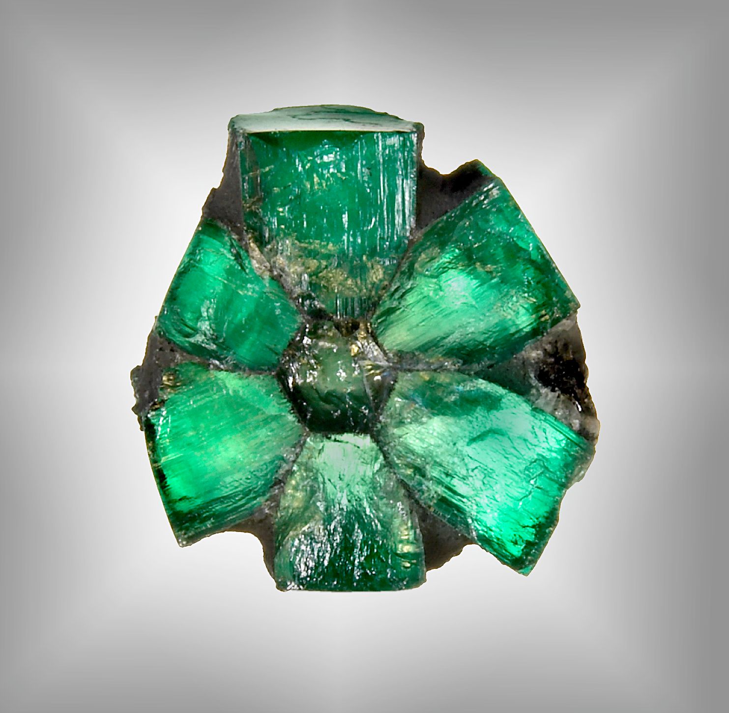 Bonhams : Rare Trapiche Emerald Crystal