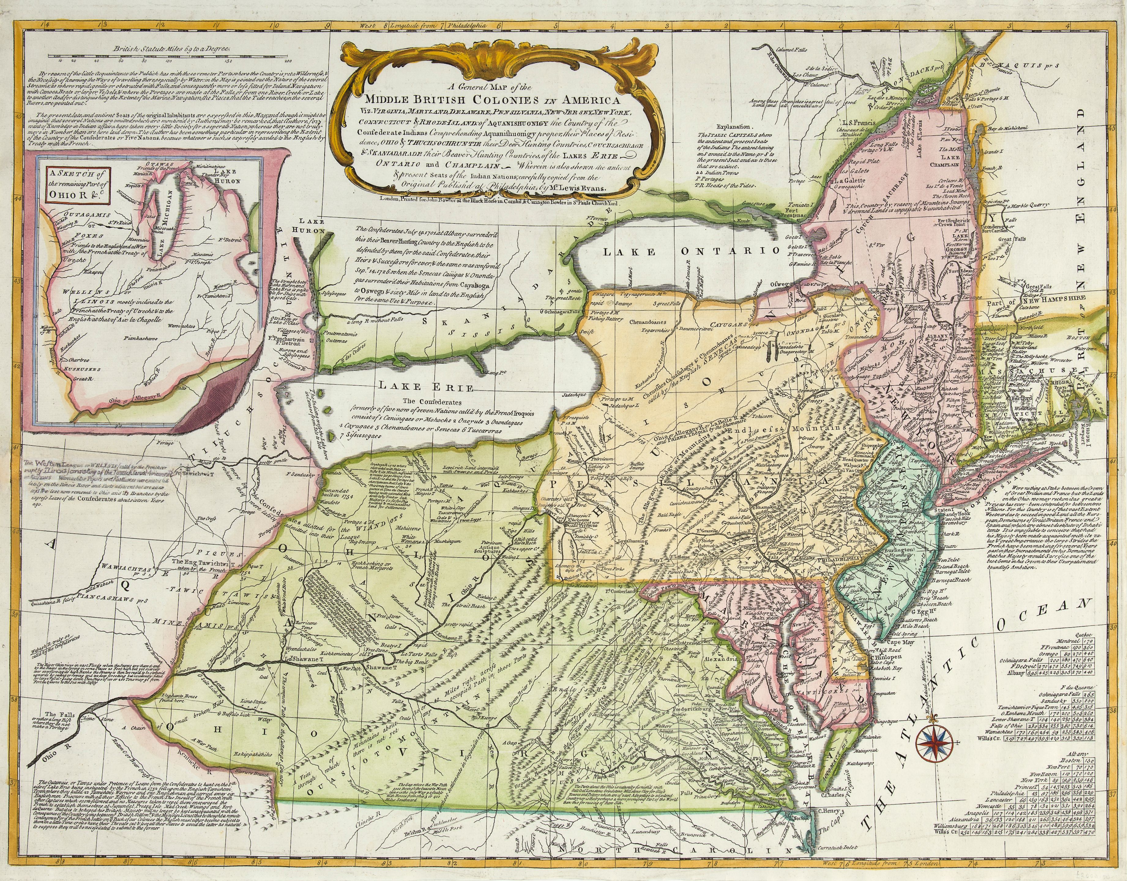 British Colonies In America Lewis Evans: An Overview Of Creating