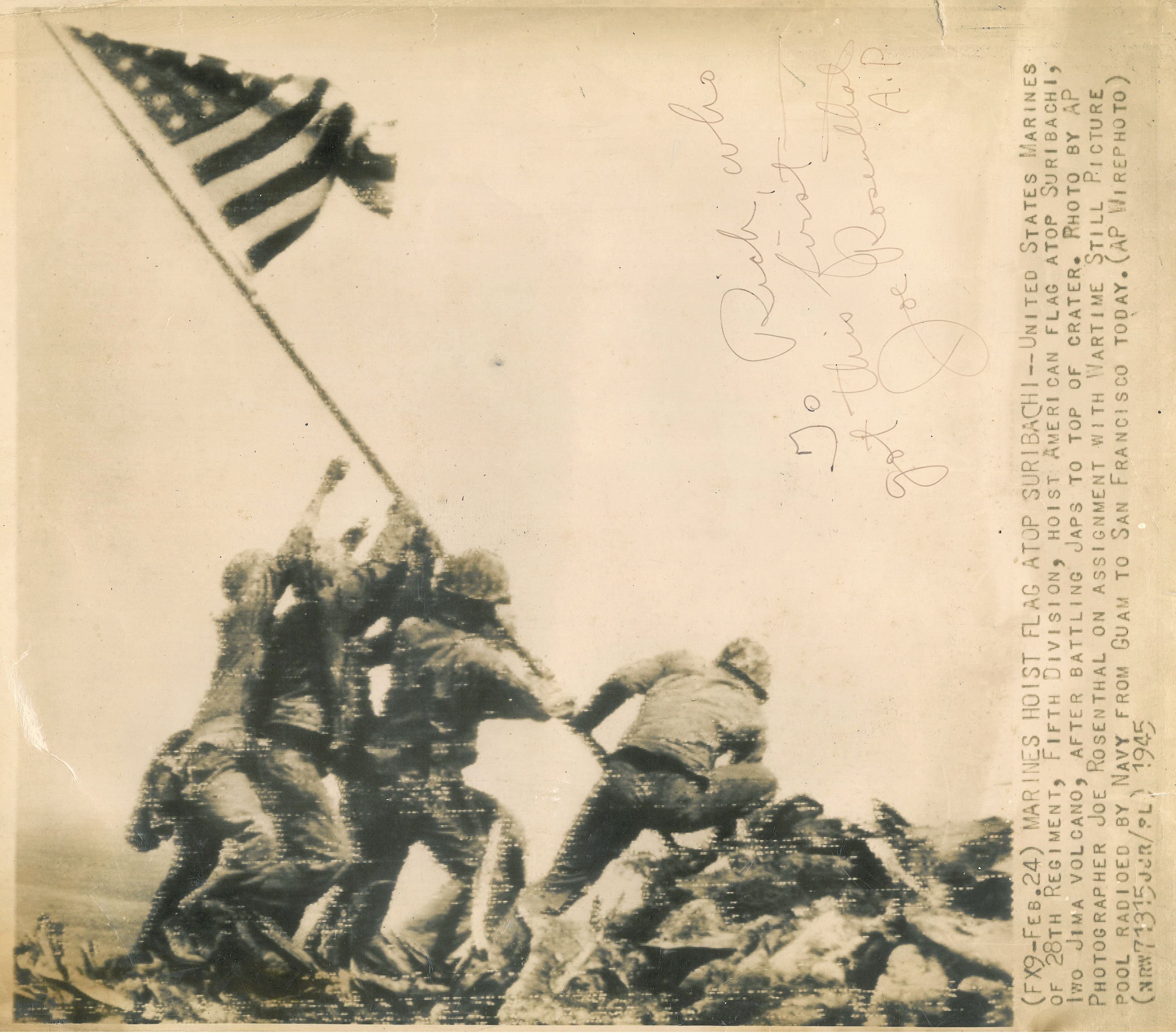 Joe Rosenthal Levantando A Bandeira Em Iwo Jima O Comício De Trump: