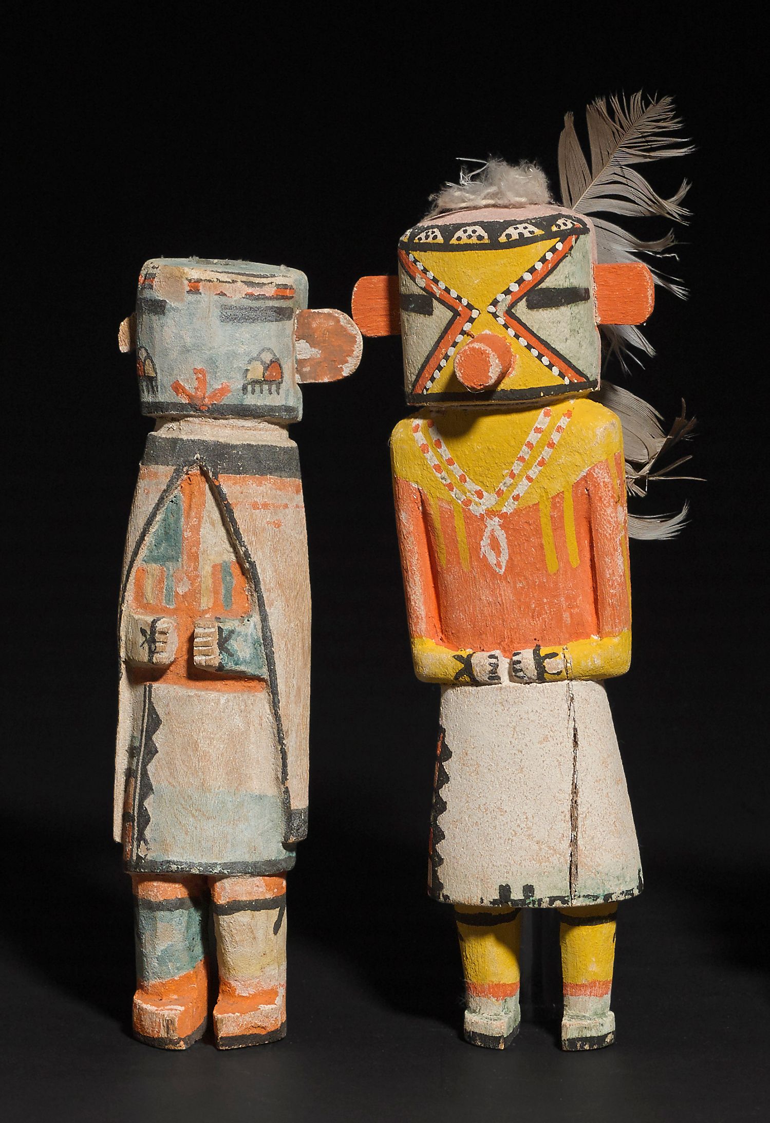 Bonhams : Two Hopi kachina dolls