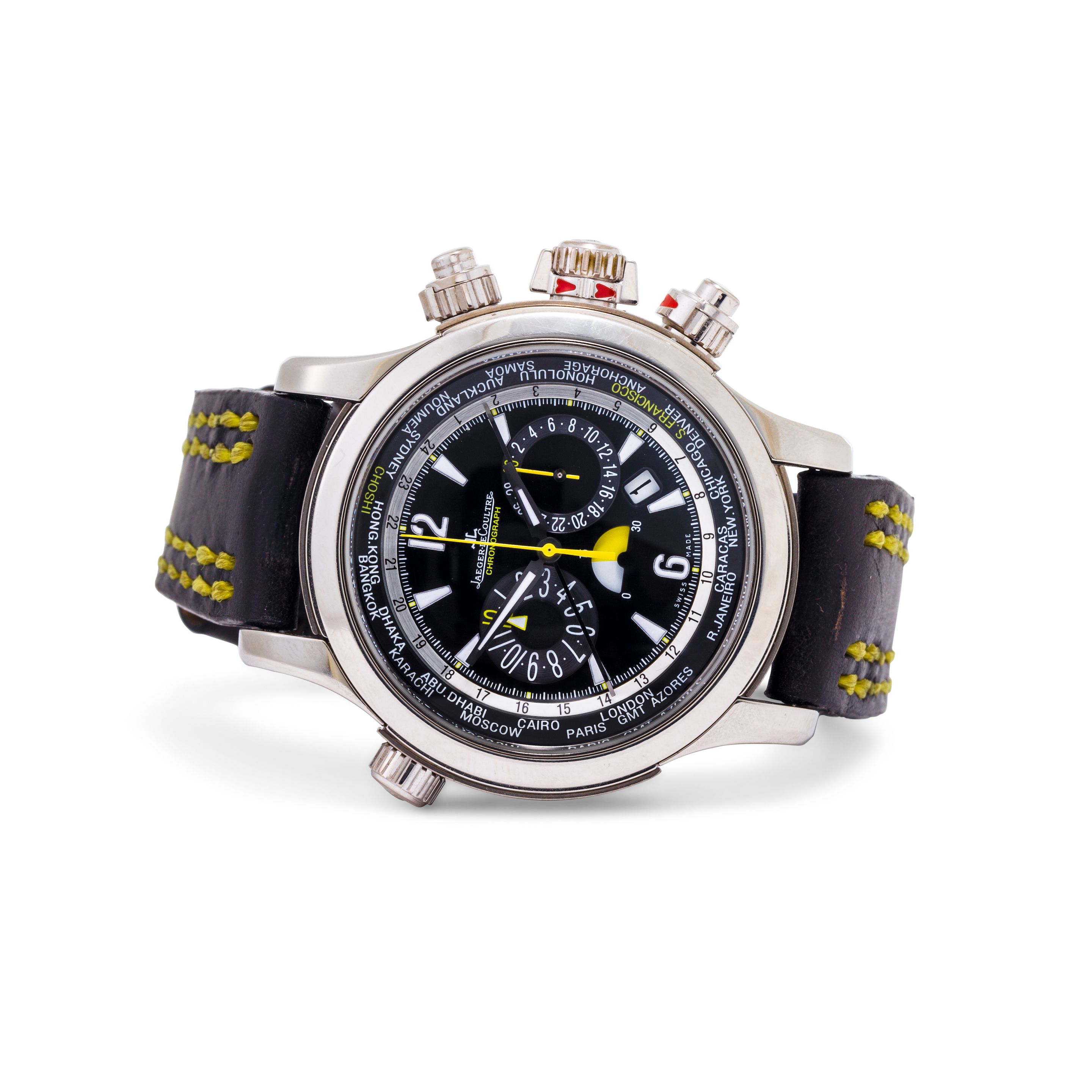 Bonhams : Jaeger LeCoultre. A fine platinum and titanium automatic ...
