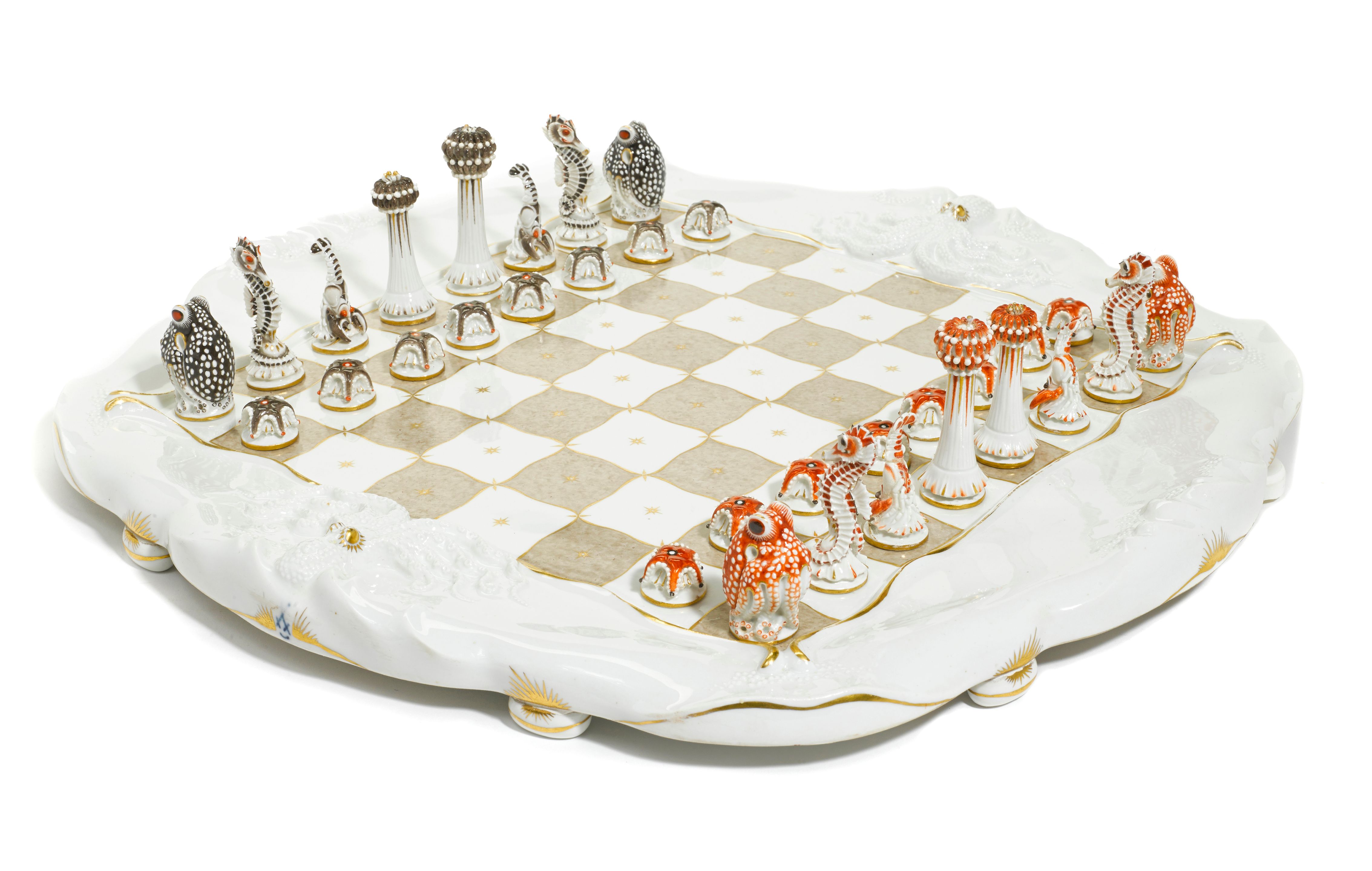 Sea Creatures Chess Set BLMHTWO 24 Pieces Sea Animal Figures, Sea