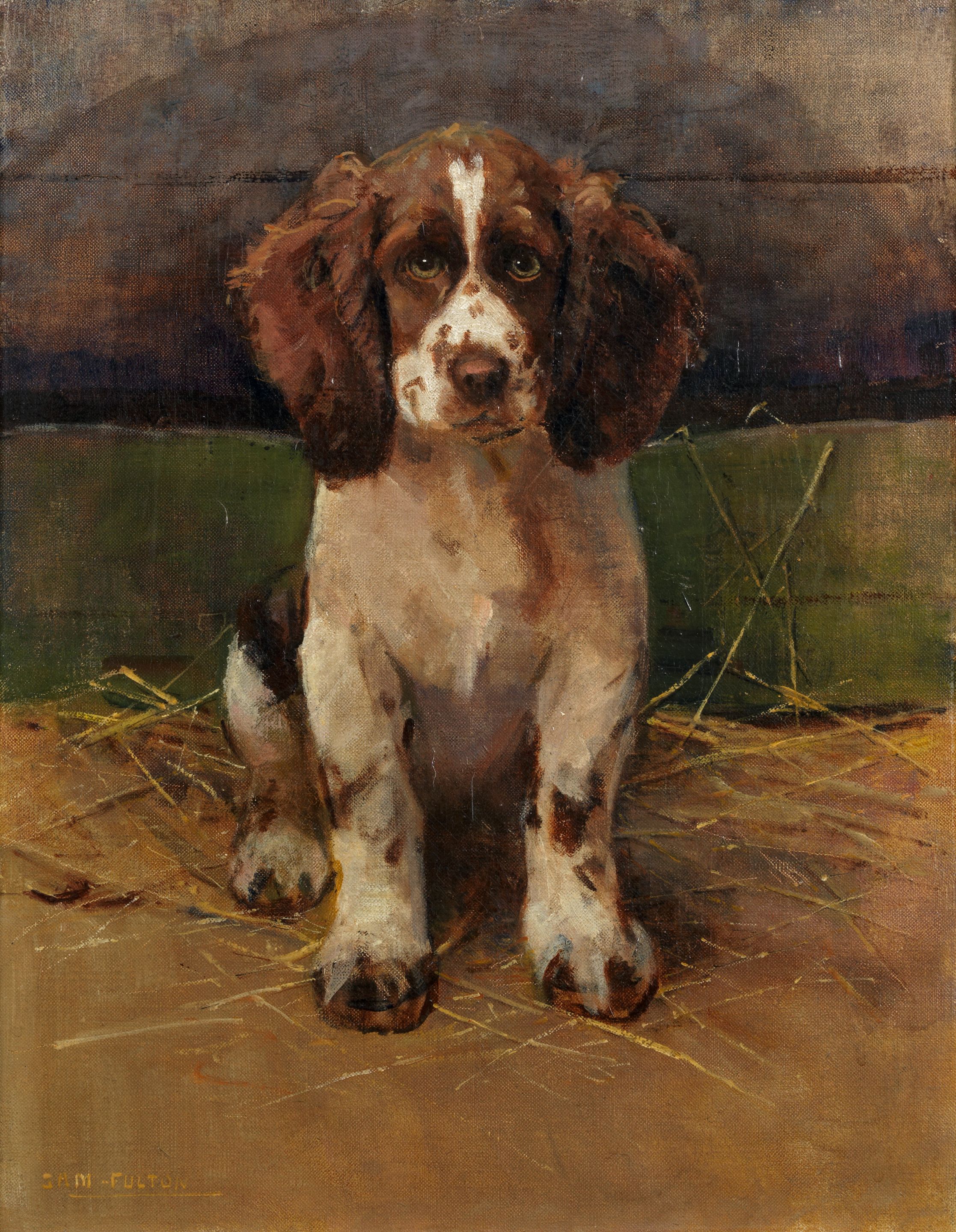 Bonhams : Samuel Fulton (British, 1855-1941) Nancy, a Springer Spaniel ...