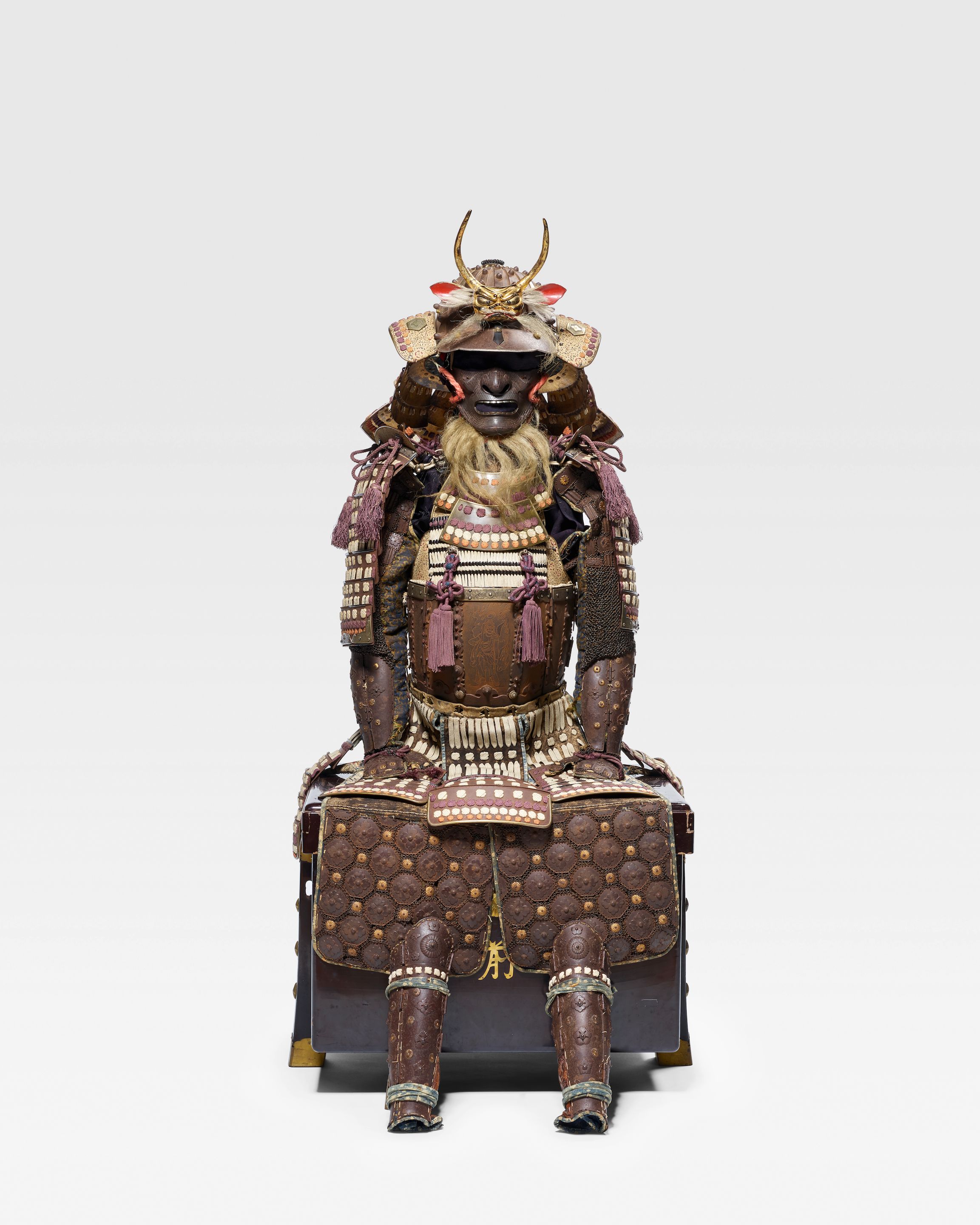 Bonhams : A white-laced russet-iron armor Edo period (1615-1868), 19th ...