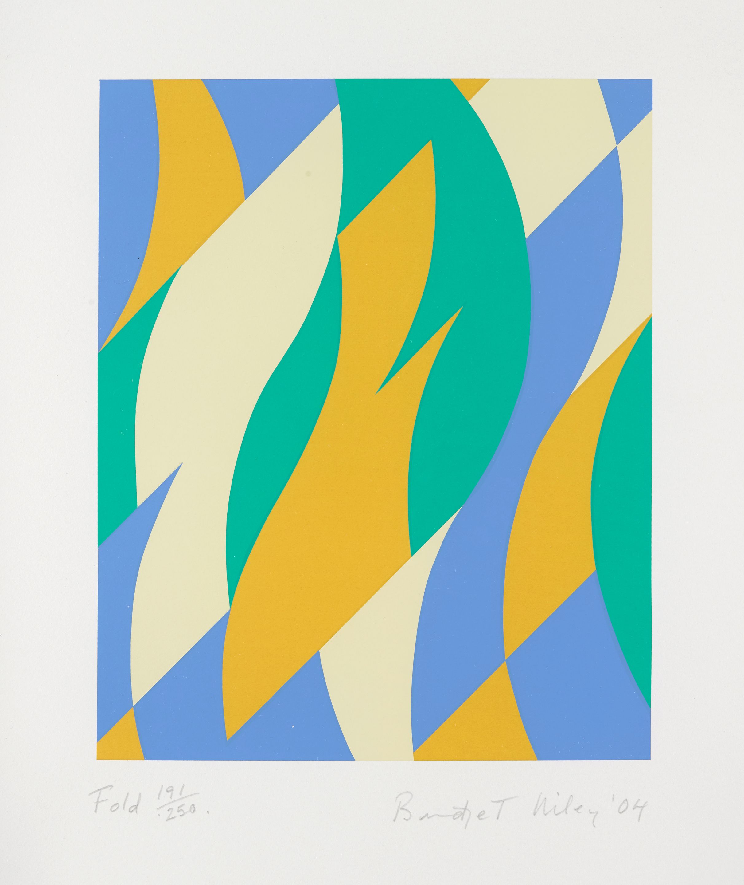 Bonhams : Bridget Riley (born 1931); Fold;