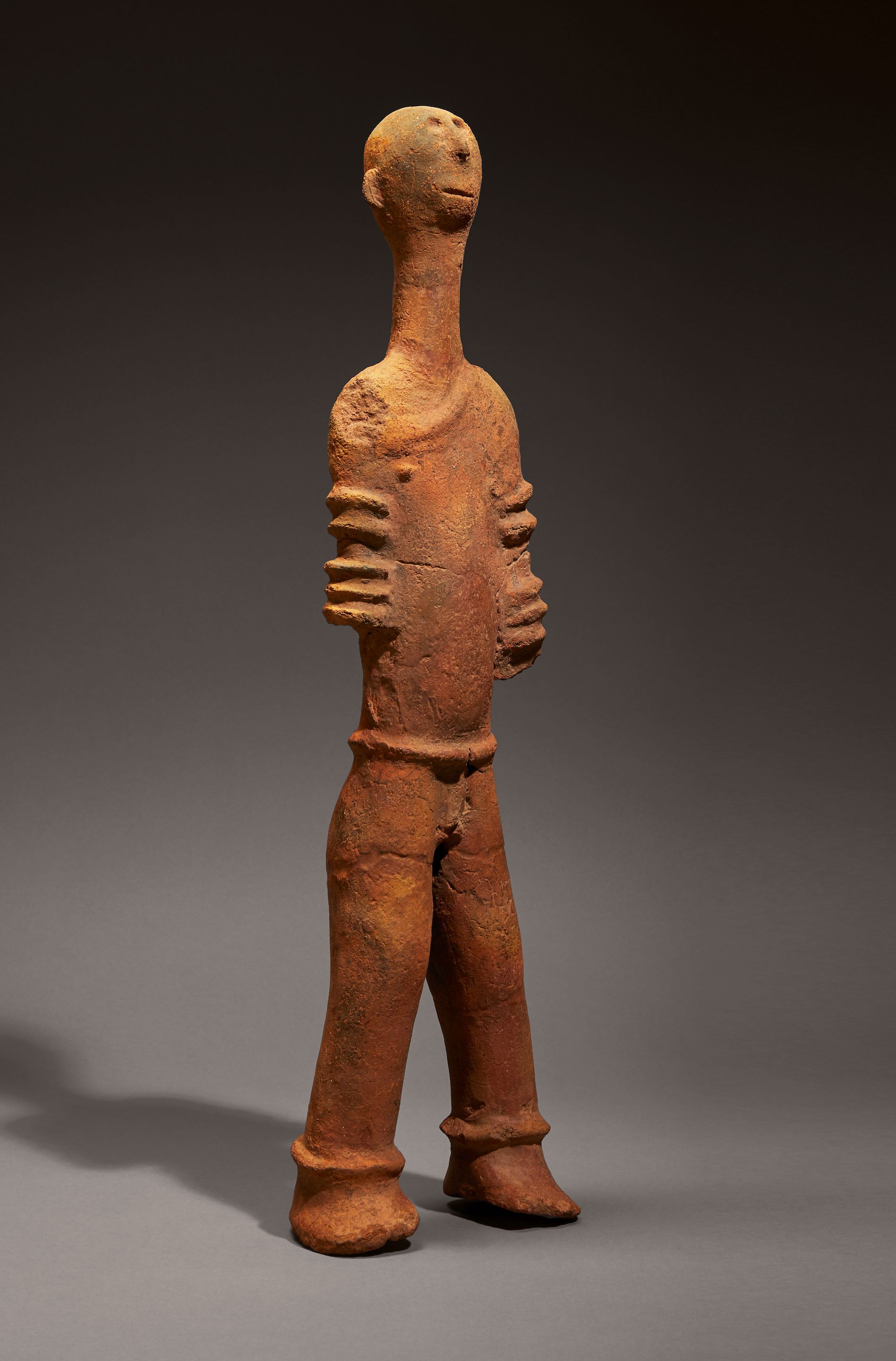 Bonhams : Bankoni Anthropomorphic Standing Figure, Inland Niger Delta ...