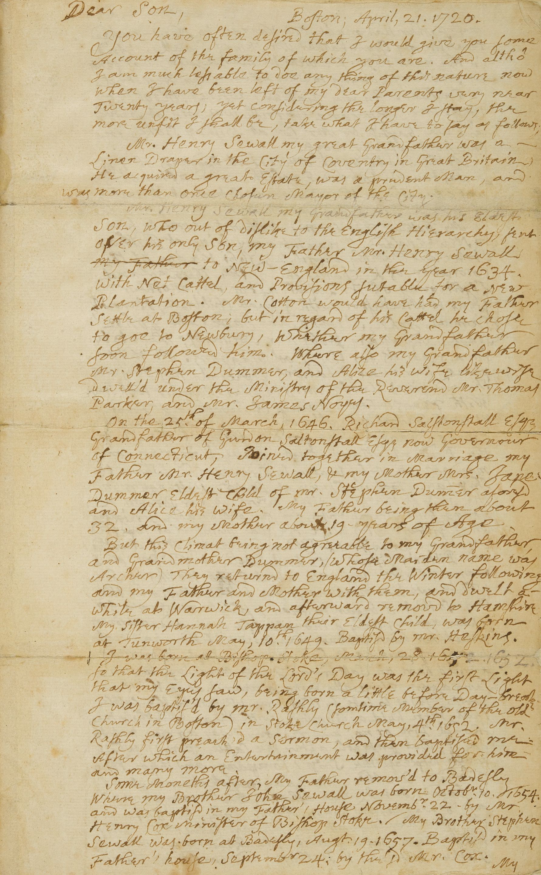 Samuel Sewall Quotes