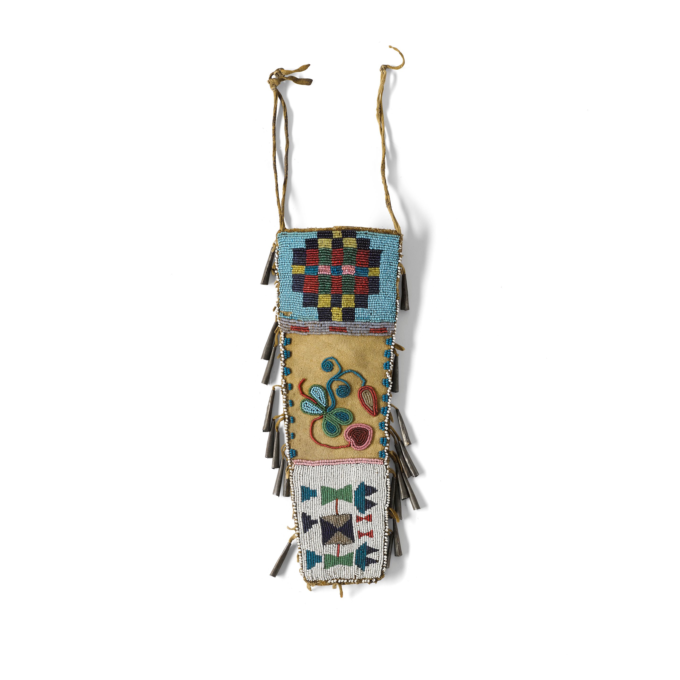 Bonhams : A Plains Cree beaded knife sheath