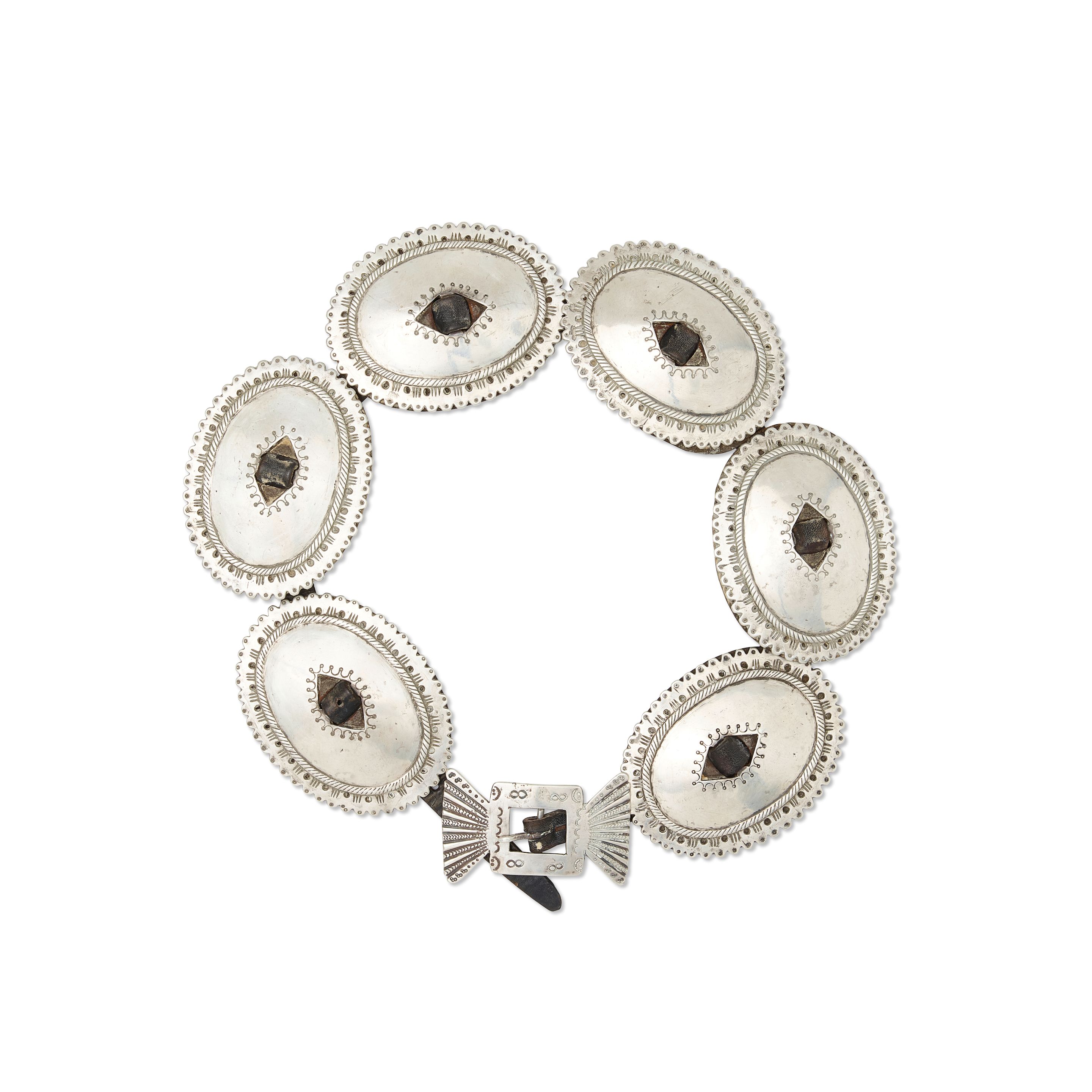 Bonhams : A Navajo first phase concha belt