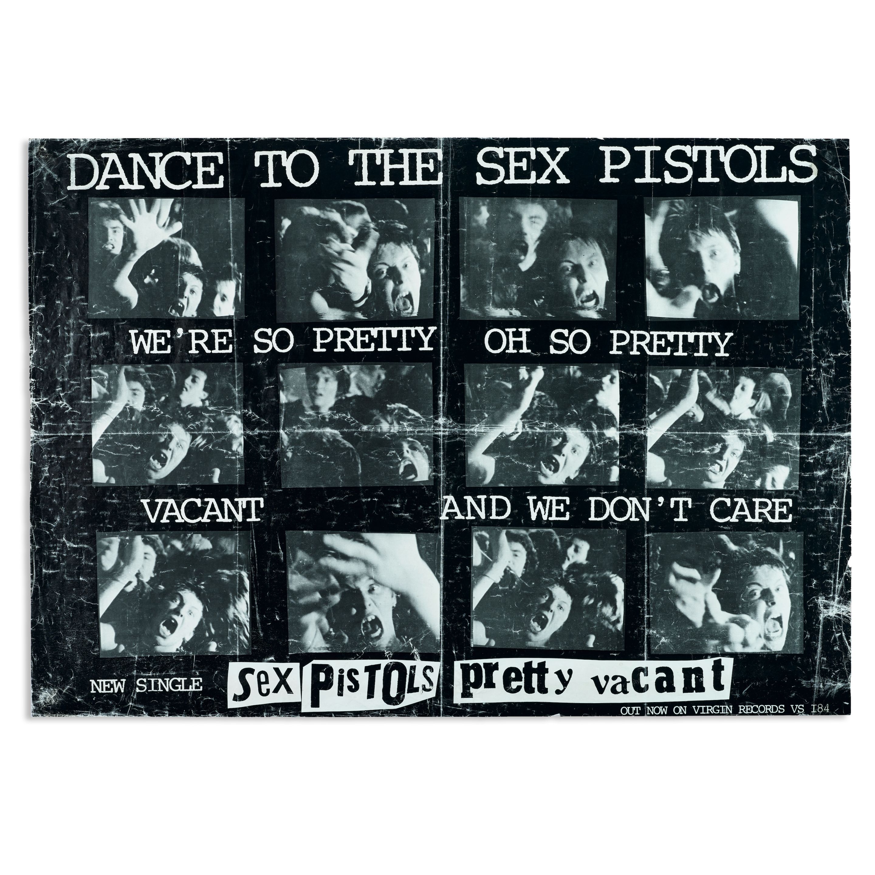 Bonhams : Sex Pistols Promotional poster for Pretty Vacant, Photo ...