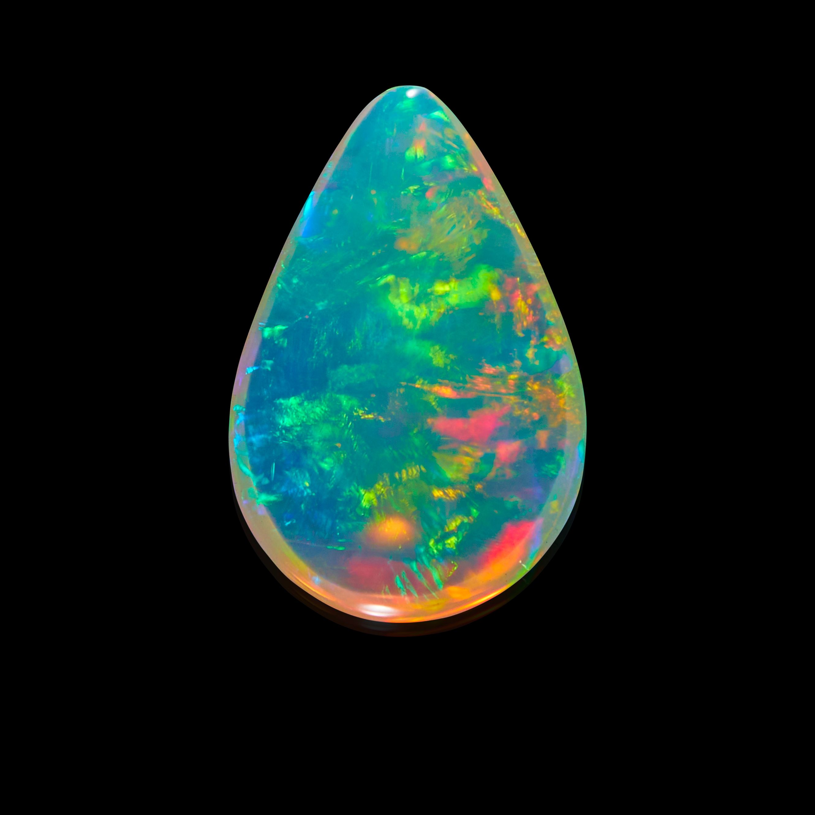 Bonhams : Pear-Shaped Crystal Opal
