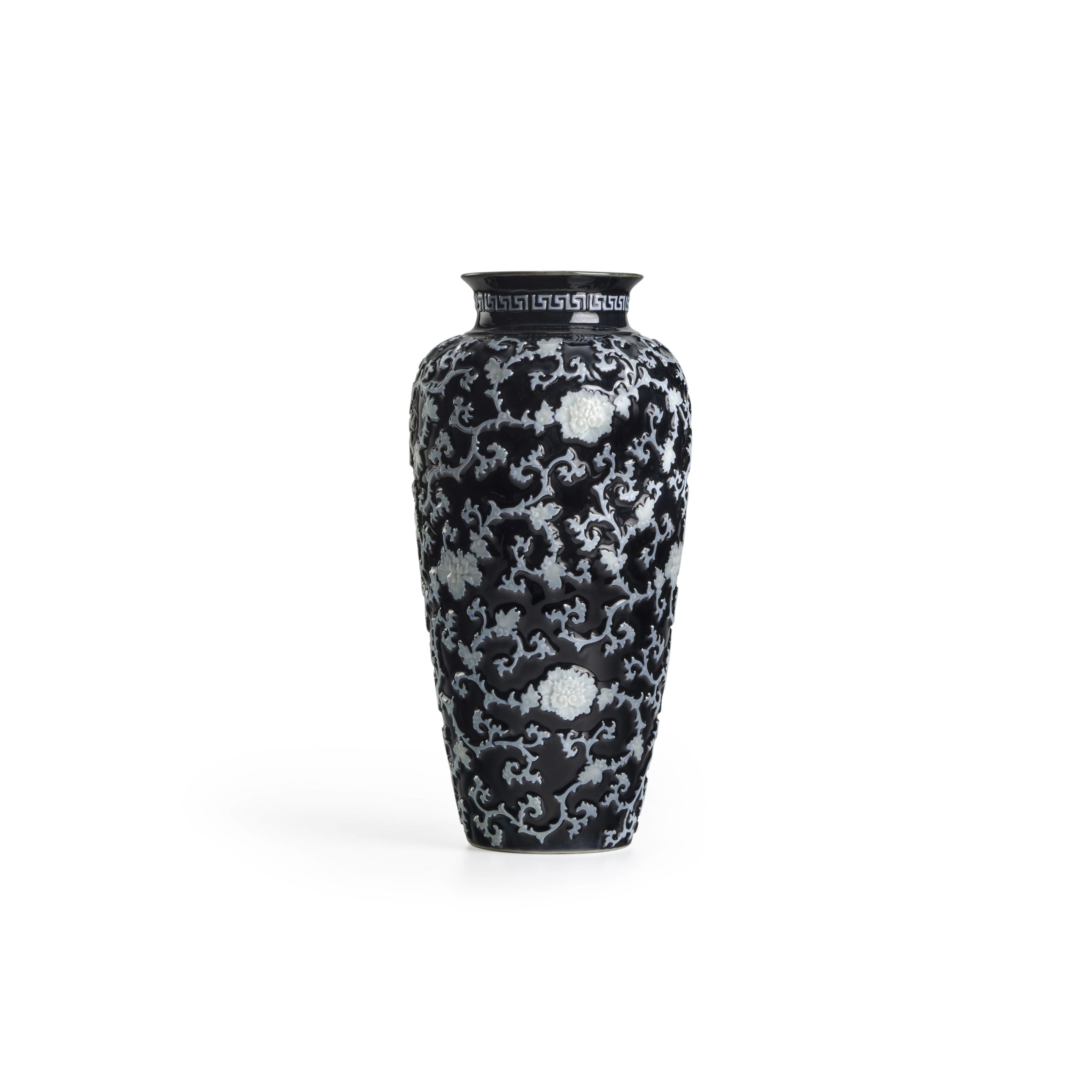 Bonhams : KAWAMOTO HANSUKE V (1832-1918) A Carved Porcelain VaseMeiji ...