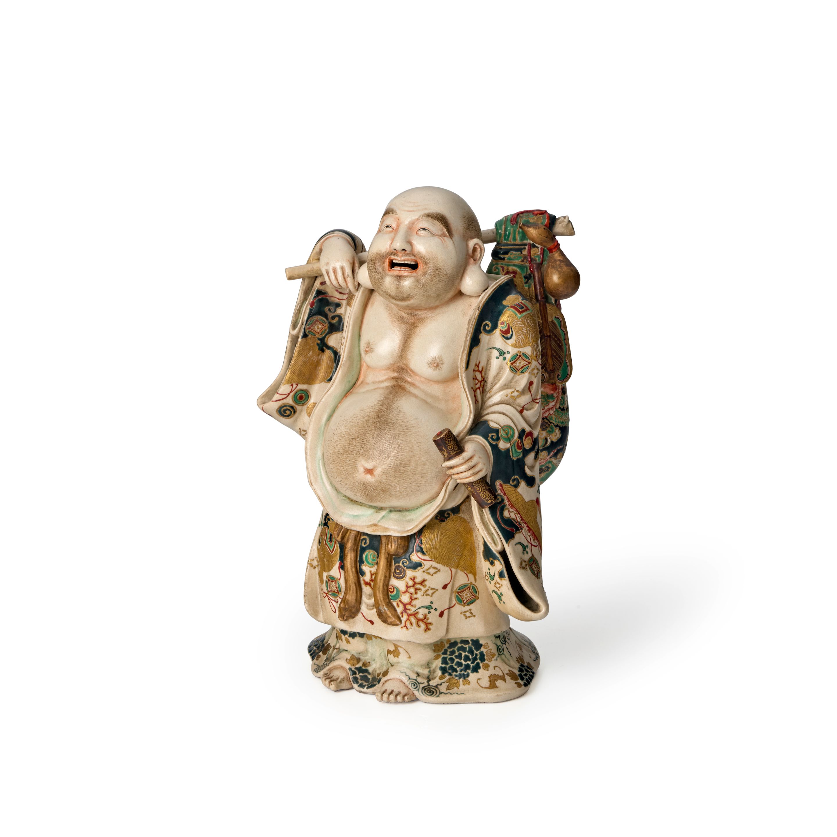 Bonhams : A SATSUMA MODEL OF HOTEI Meiji era (1868-1912), late 19th century