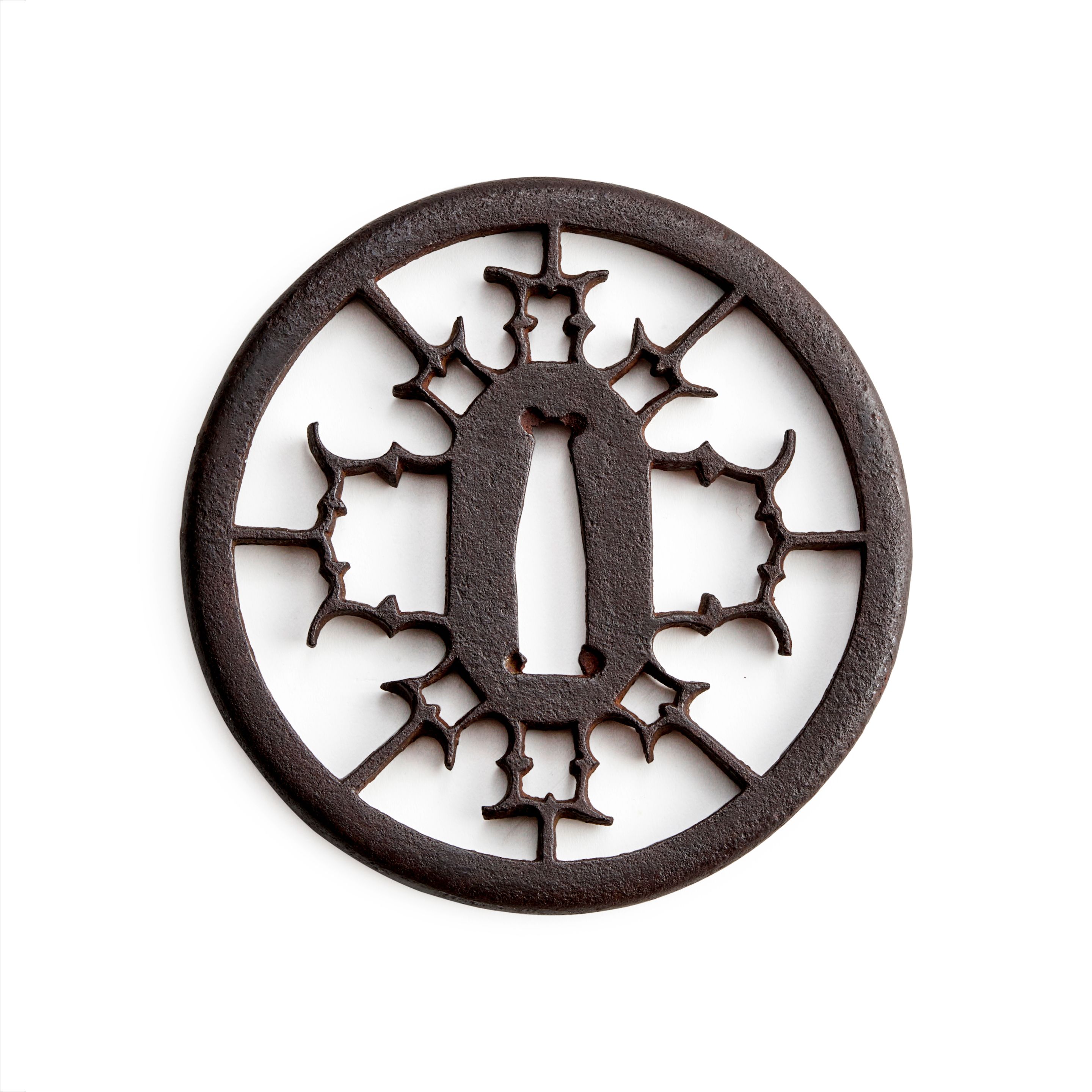 Bonhams : AKASAKA TYPE An Iron Tsuba Momoyama (1573-1615) or Edo (1615 ...