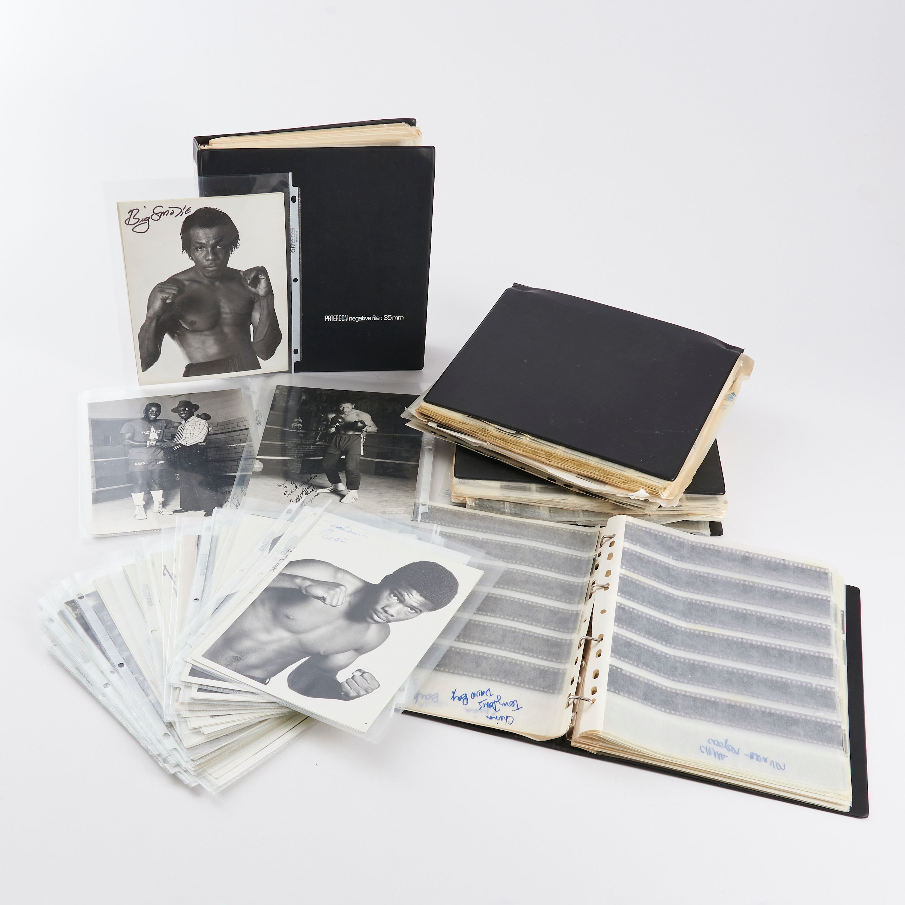 Bonhams Skinner : Large Group of Boxing Negatives and Autographed ...