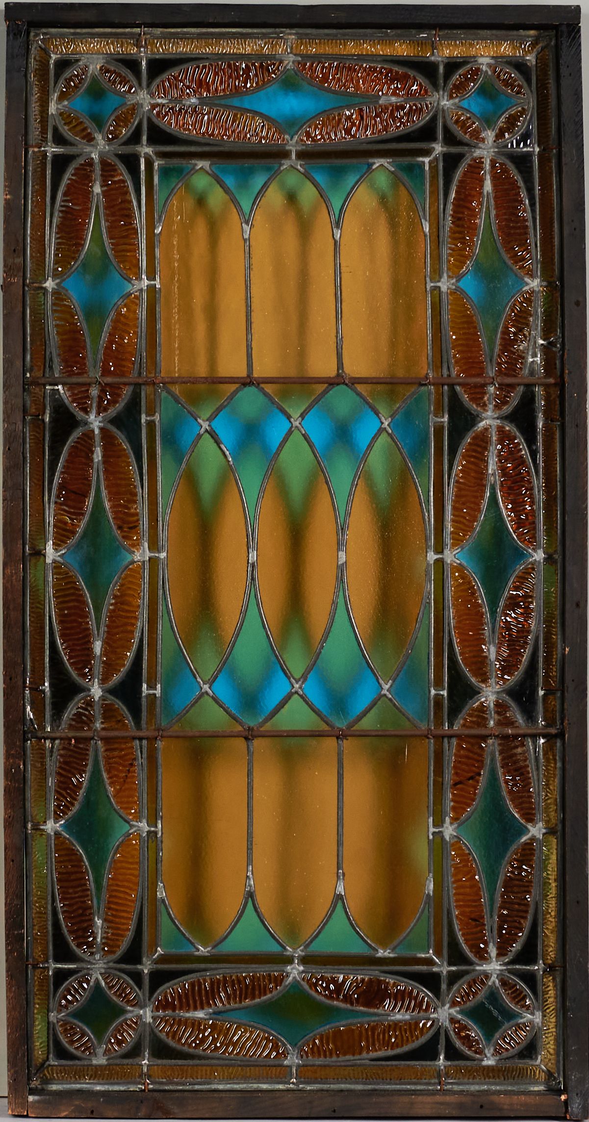 Bonhams Skinner : Victorian Stained Lead Glass Window