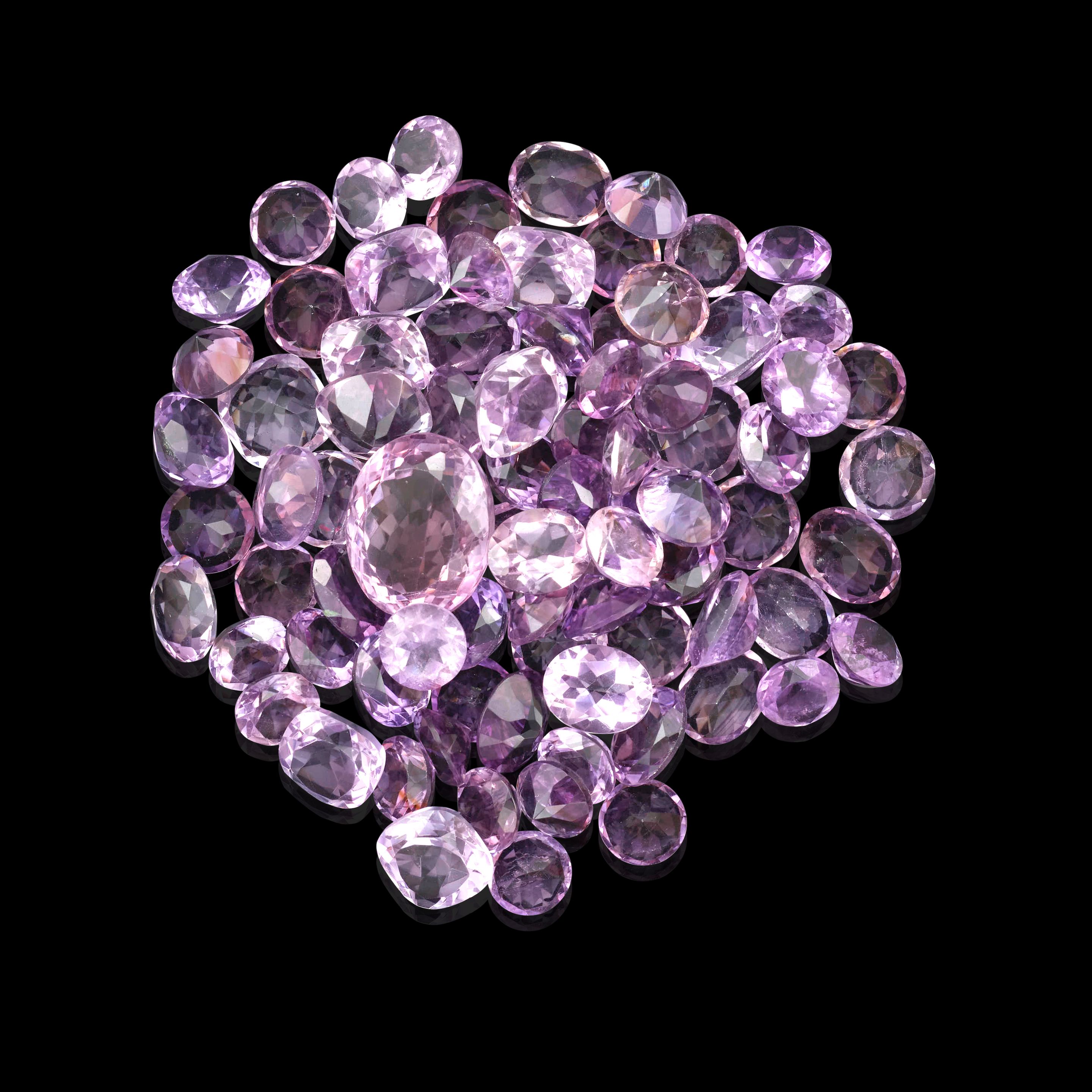 Bonhams : Group of Faceted Amethysts