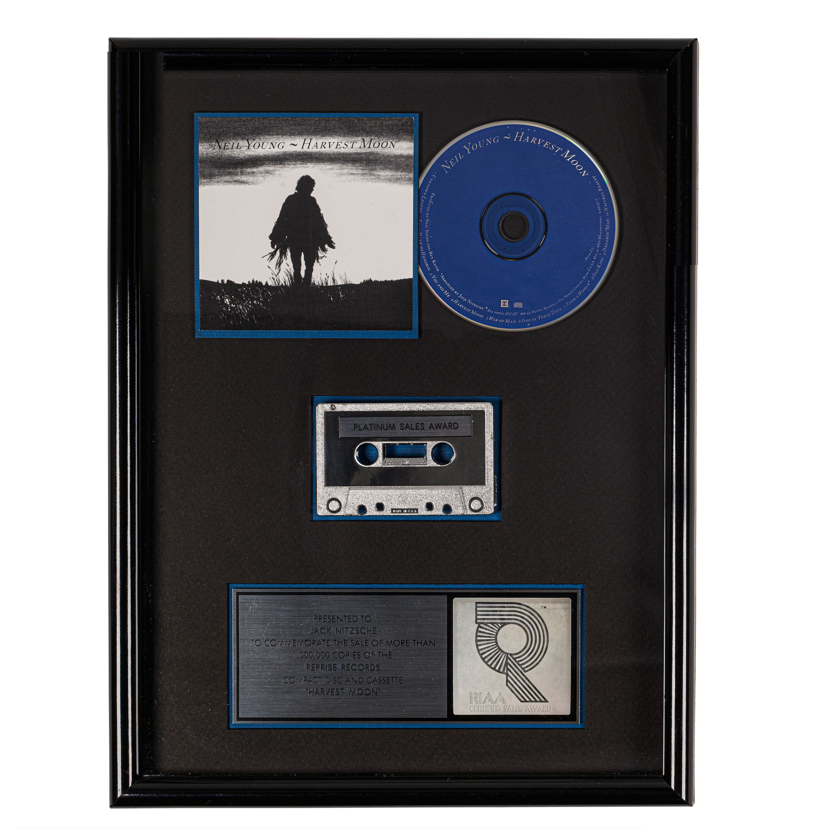 Bonhams : AN RIAA PLATINUM SALES AWARD PRESENTED TO ARRANGER, PRODUCER ...