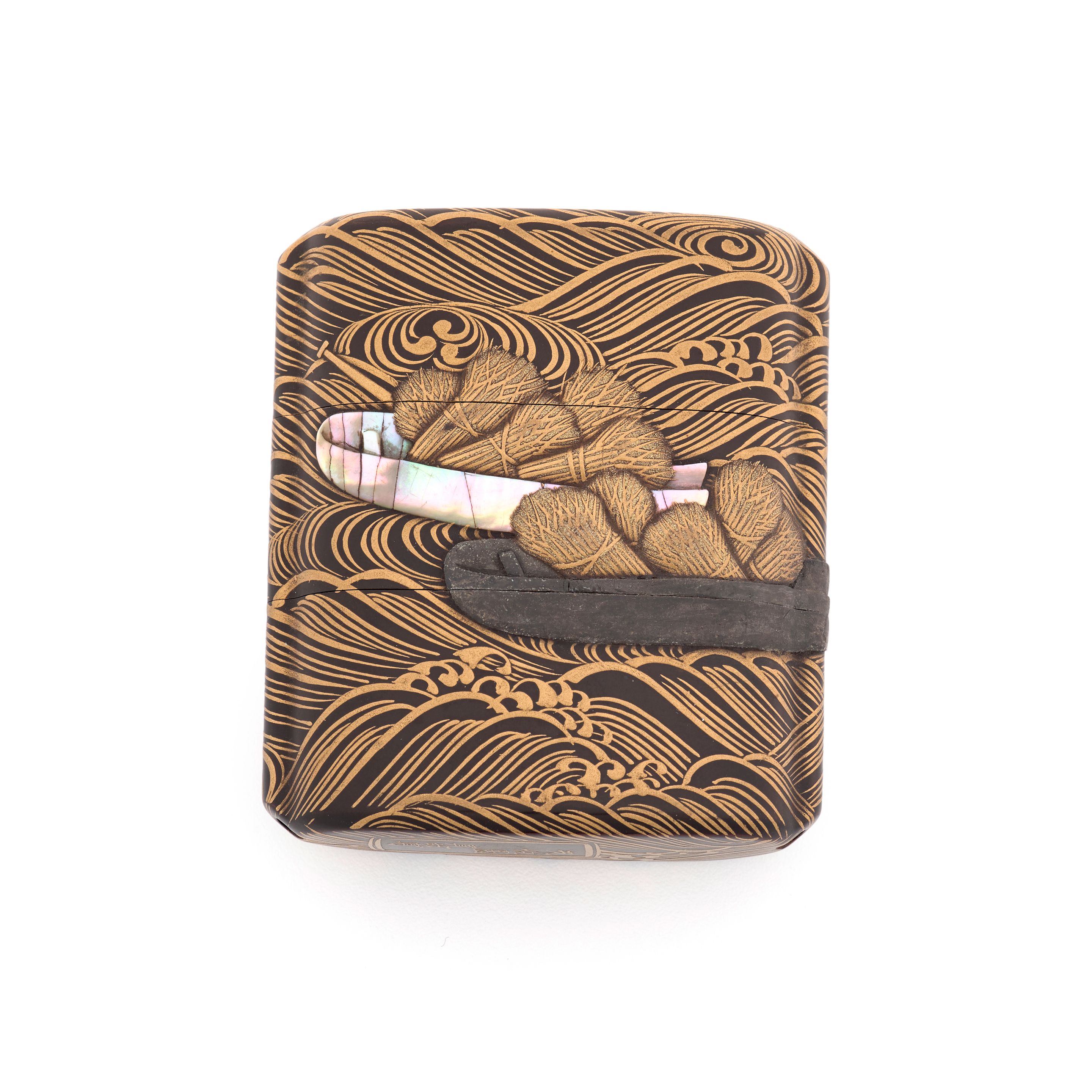 Bonhams : KOMA KANSAI II (1767-1835) A Black and Gold Lacquer Two-Case ...